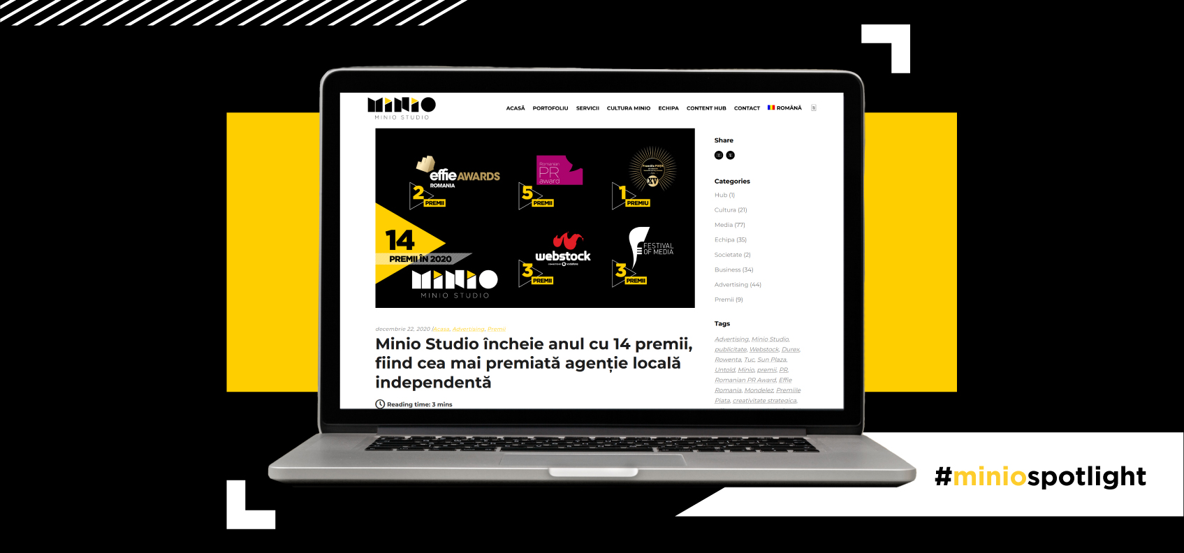 Minio Studio closes the year with 14 awards, as most awarded local ...